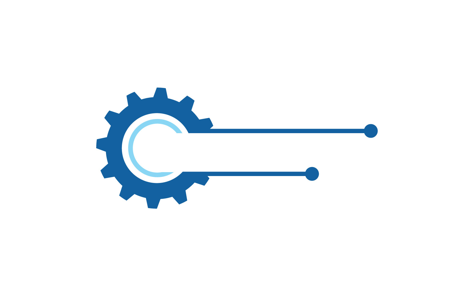 Gear machine symbol logo design vector v7 - TemplateMonster