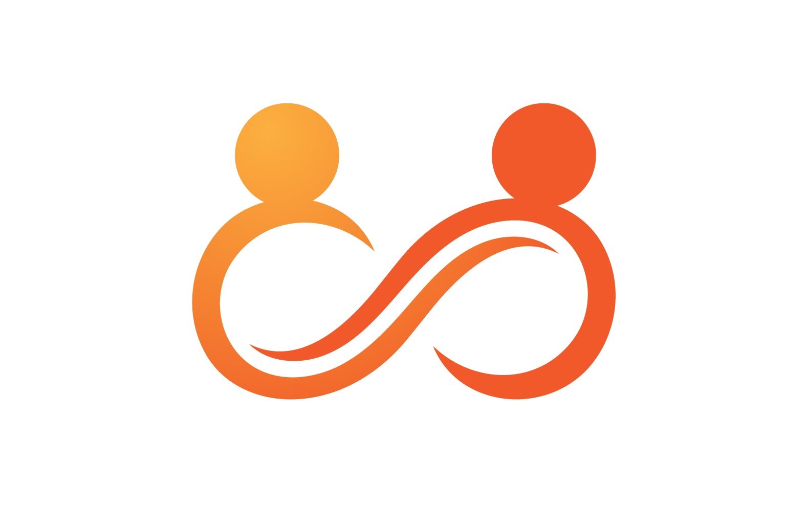 Infinity people team group logo design for company v16