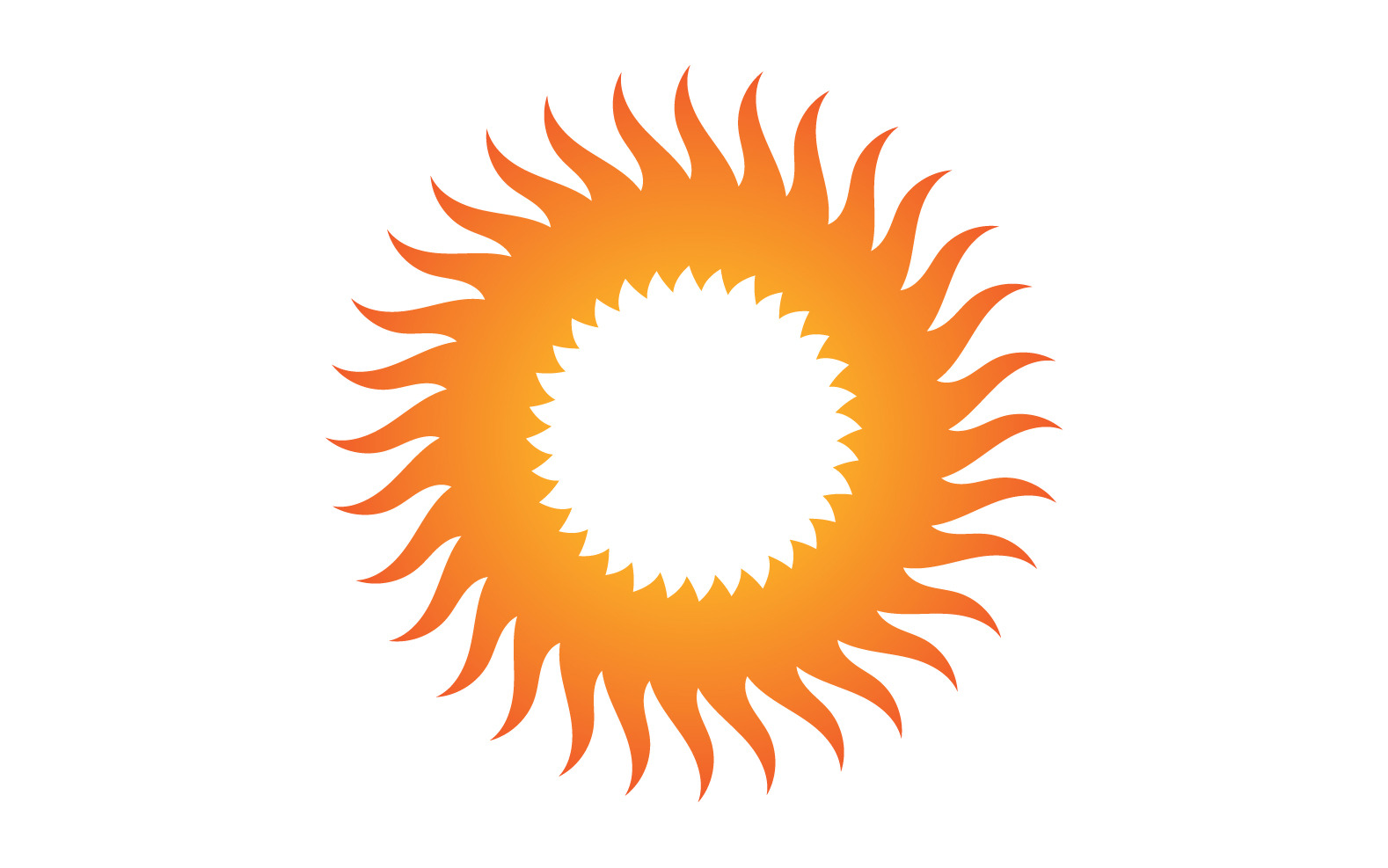 Sun Logo and symbol landscape vector v1 - TemplateMonster