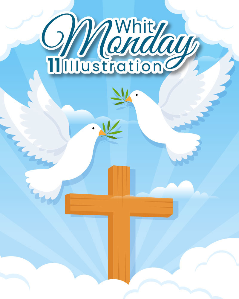 11 Whit Monday Vector Illustration #328121 - TemplateMonster