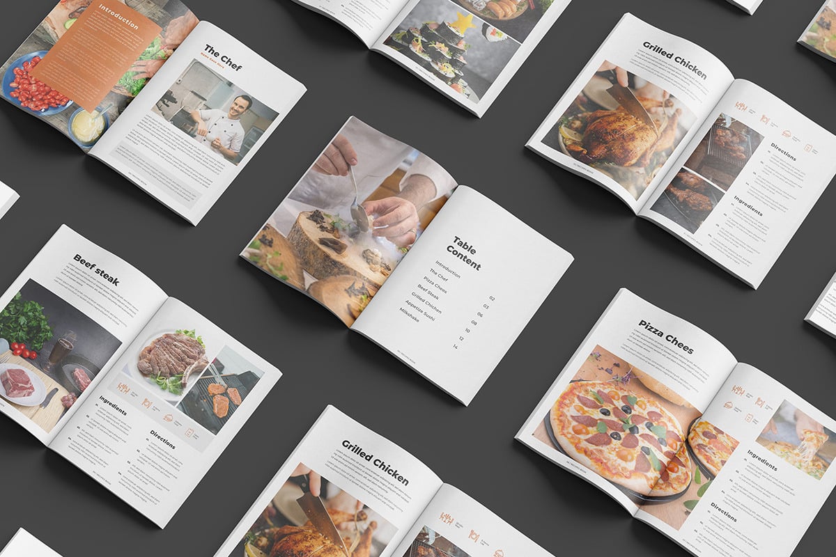 Recipe Book Or Cookbook Template #330528 - TemplateMonster