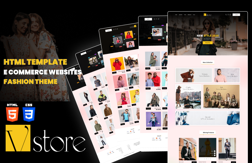 Vstore - Fashion ecommerce HTML5 template - TemplateMonster