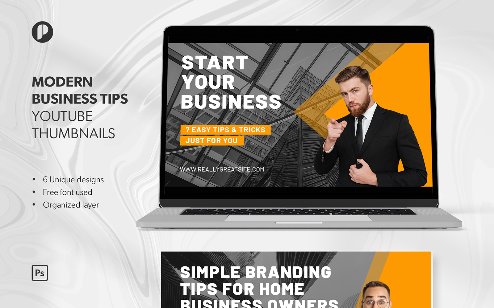 Orange Professional Modern Business Tips Youtube Thumbnail