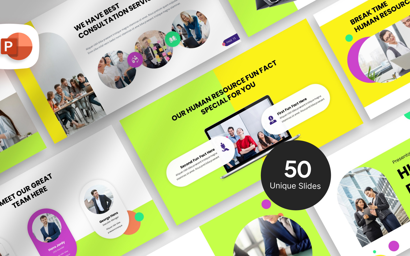 Human Resource Presentation Template - TemplateMonster