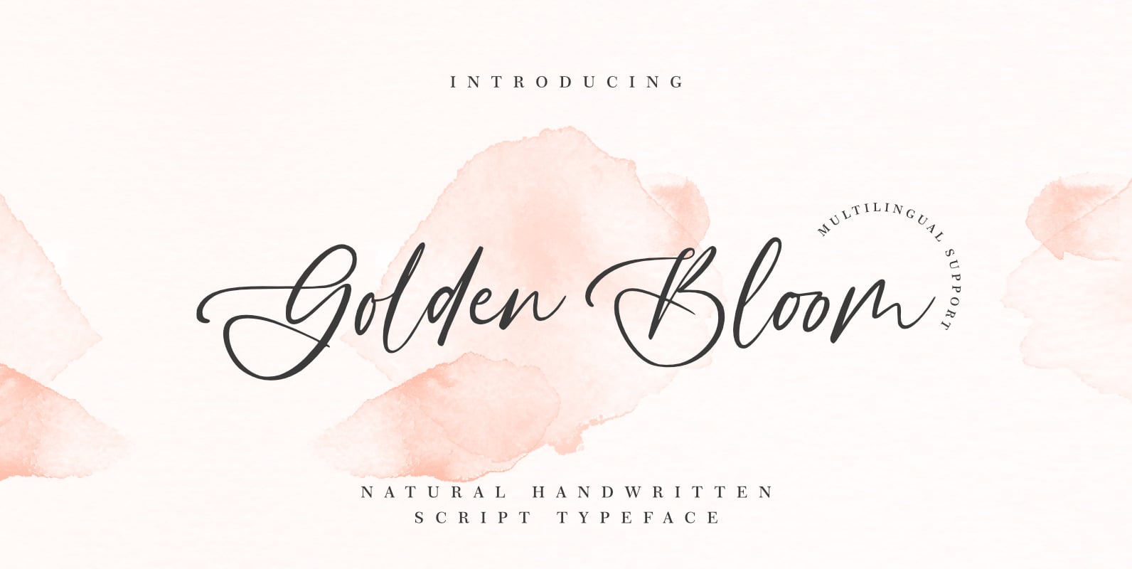 Golden Bloom – Natural Handwritten Script Typeface