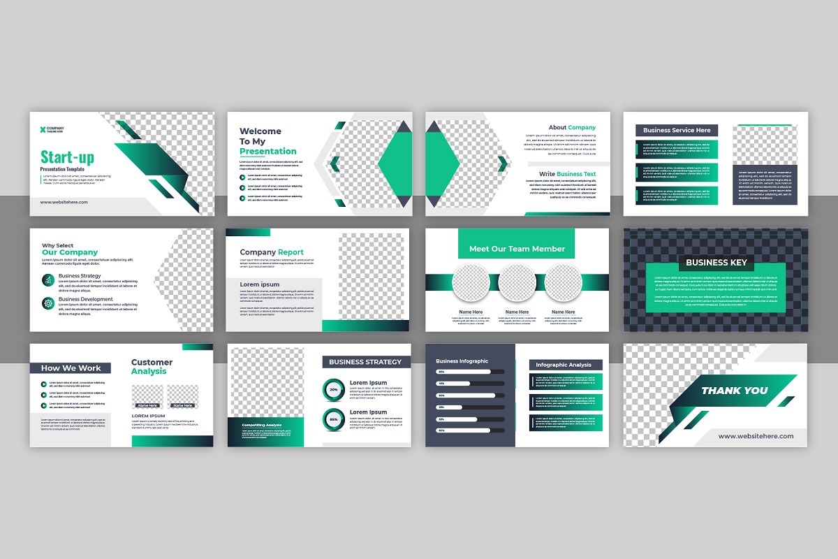 Modern Business presentation design template layout