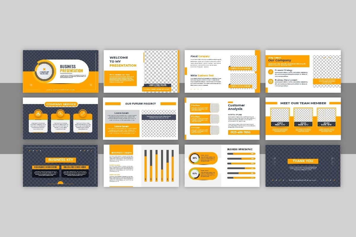 Modern Business presentation template - TemplateMonster