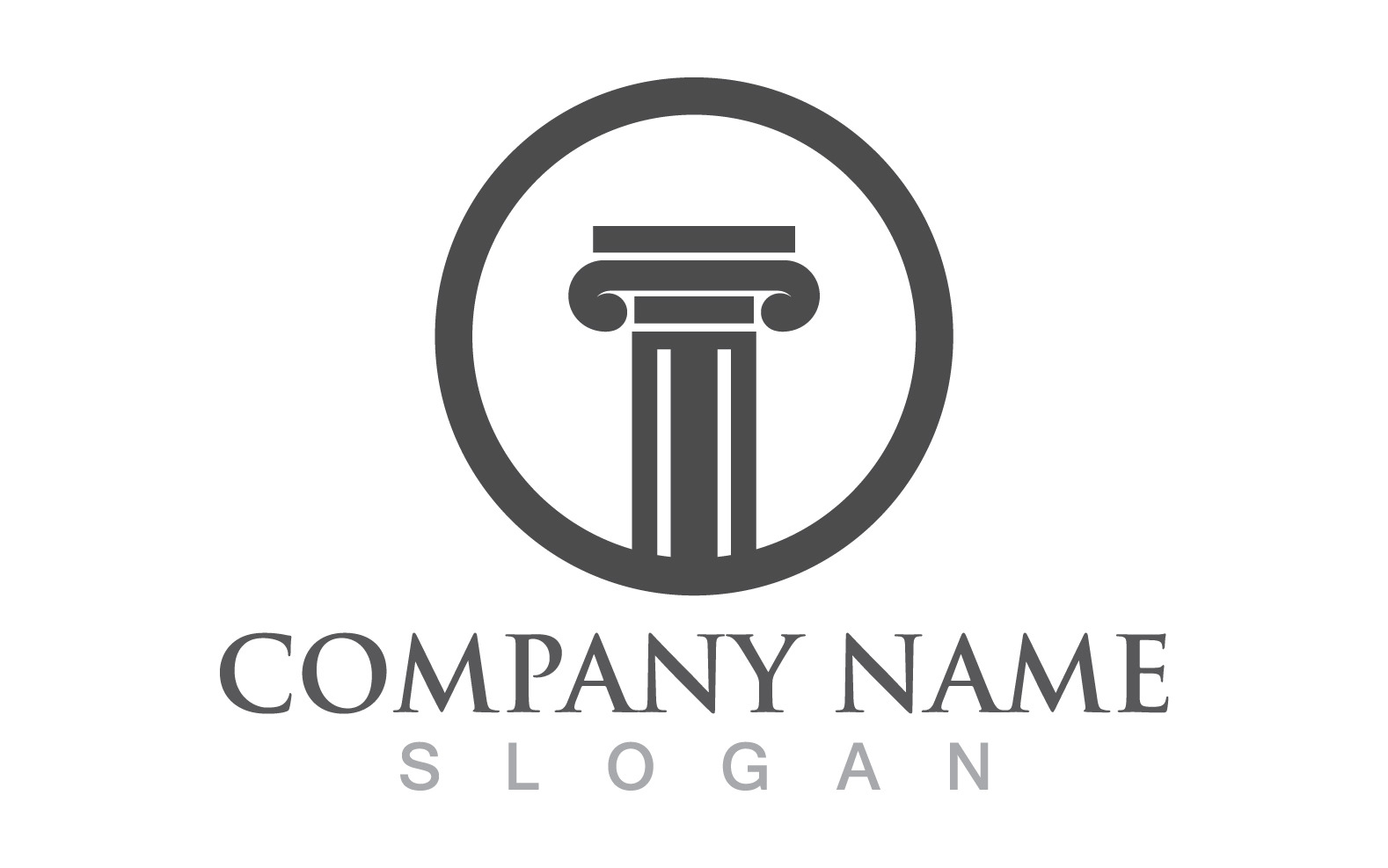 Pillar logo and symbol design vector v5 - TemplateMonster