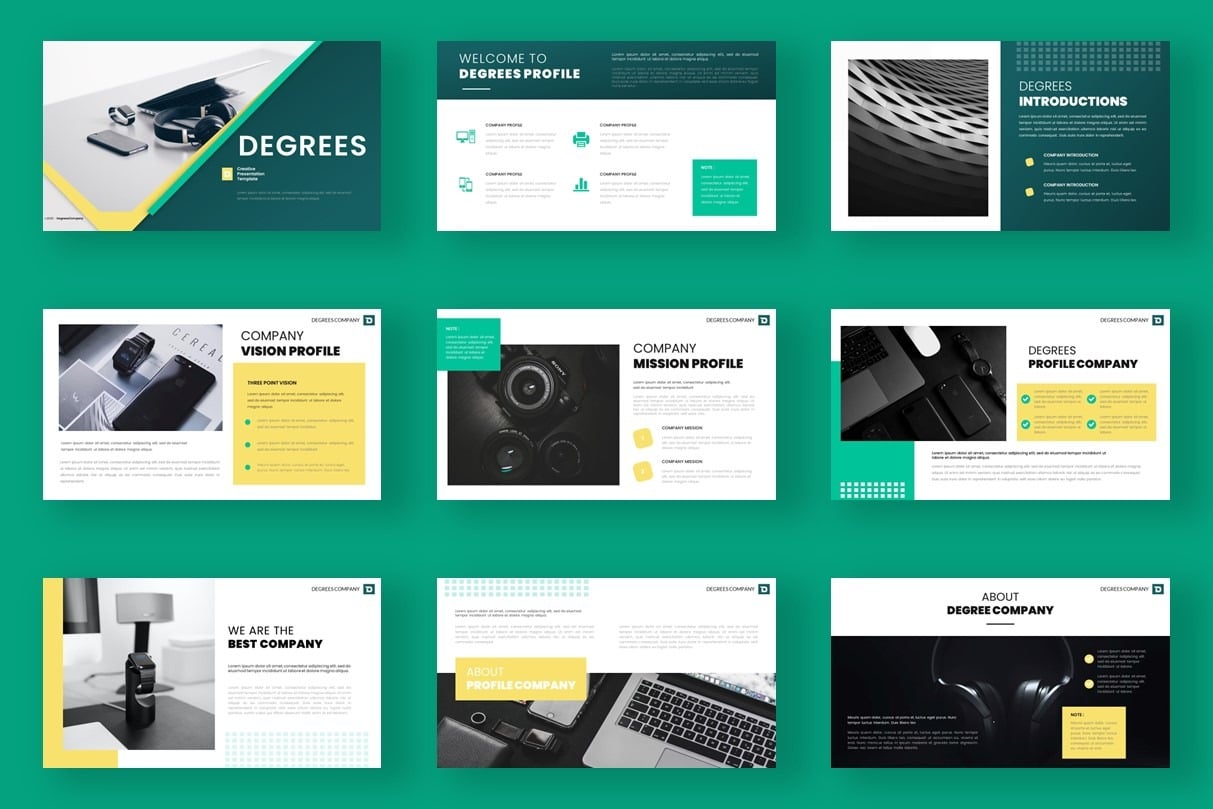 DEGREES-PowerPoint Template #335072 - TemplateMonster