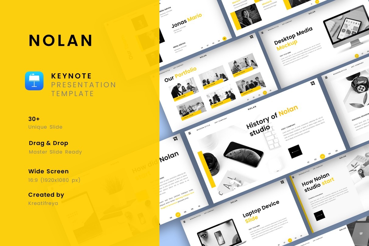 Nolan - Creative Business Keynote Template - TemplateMonster