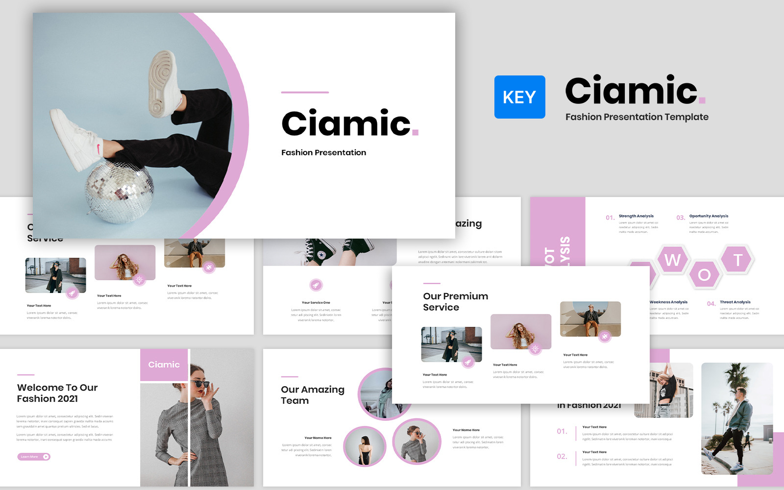 Free Ciamic - Fashion Business Presentation Keynote Template