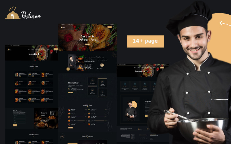 Resturon-Restaurant HTML5 Website Template - TemplateMonster