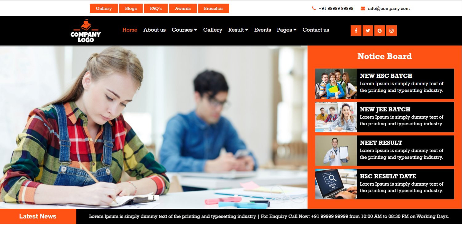TajThemes | Education & Courses HTML Template