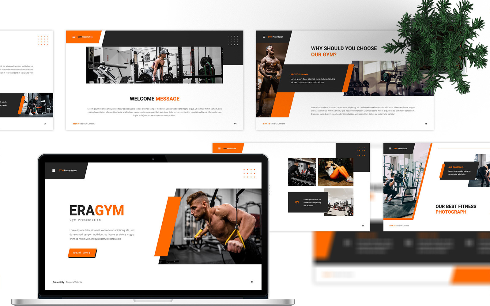 Eragym - Gym PowerPoint Template #336813 - TemplateMonster