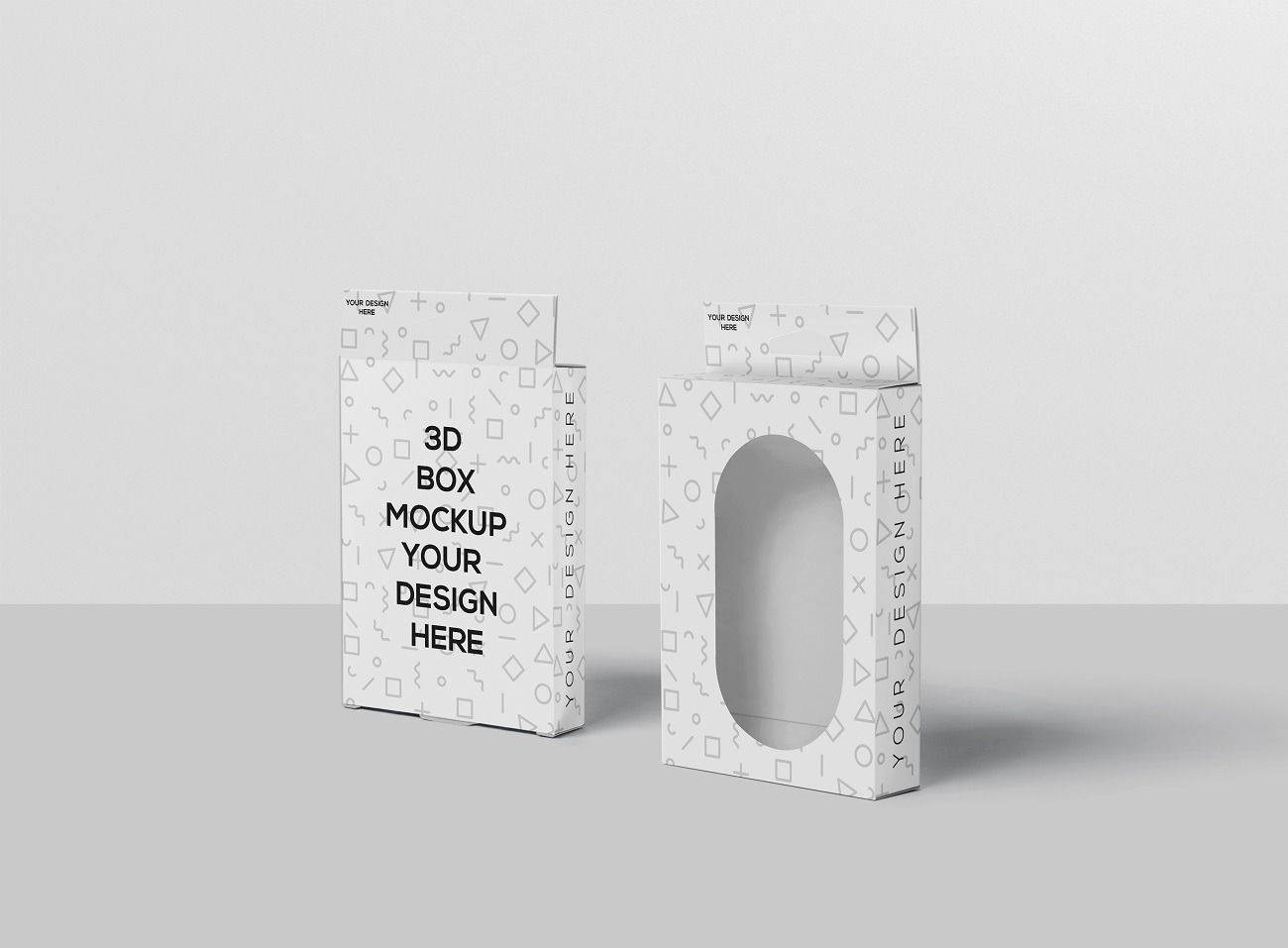 Box Packaging - Window Box Packaging Mockup - TemplateMonster