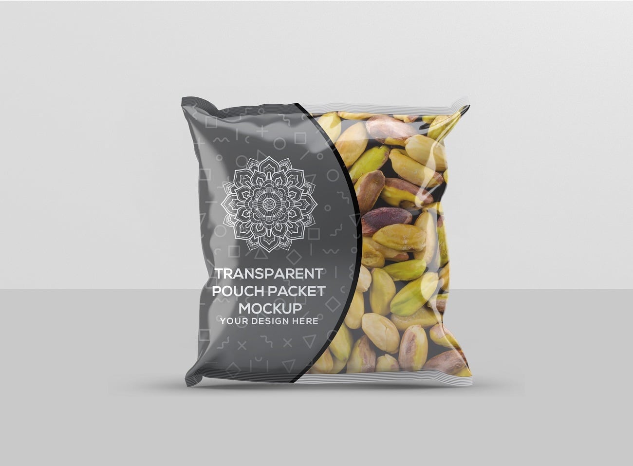 Pouch - Transparent Pouch Packet Mockup - TemplateMonster
