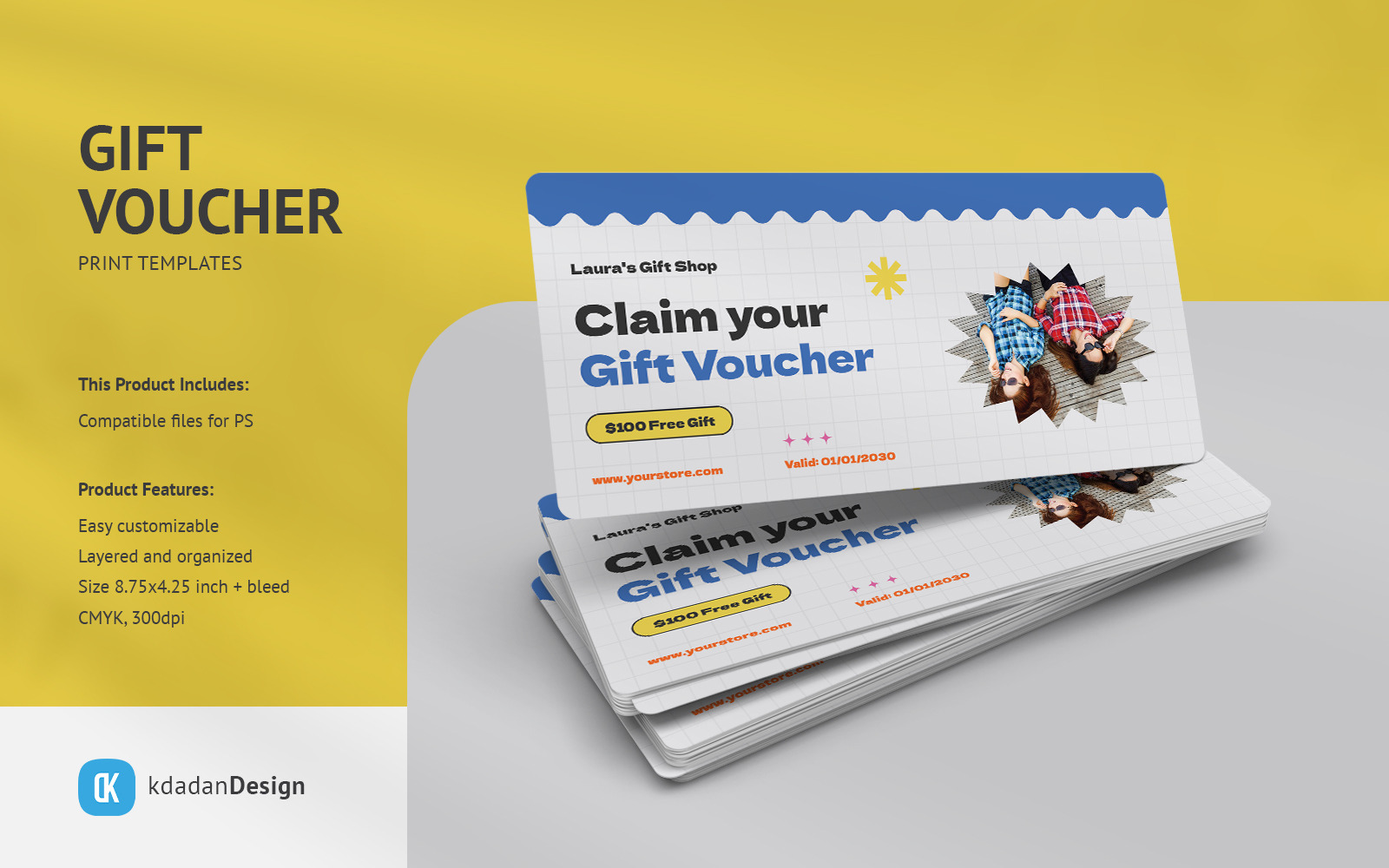 Gift Voucher PSD Templates Vol 098 #337829 - TemplateMonster