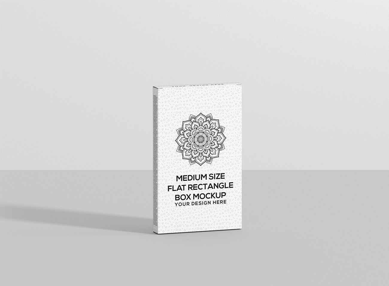 Box - Medium Size Flat Rectangle Box Mockup - TemplateMonster