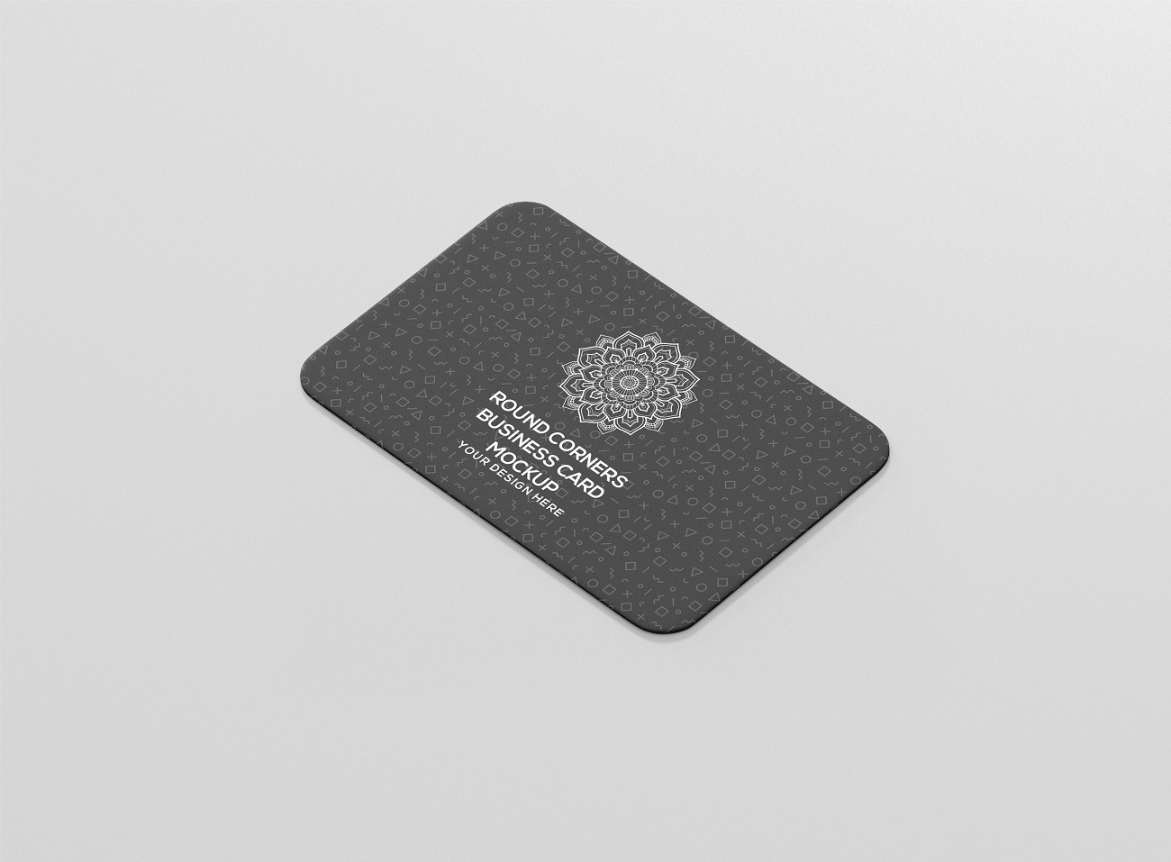 Business Card - Round Corners Business Cards Mockup 5