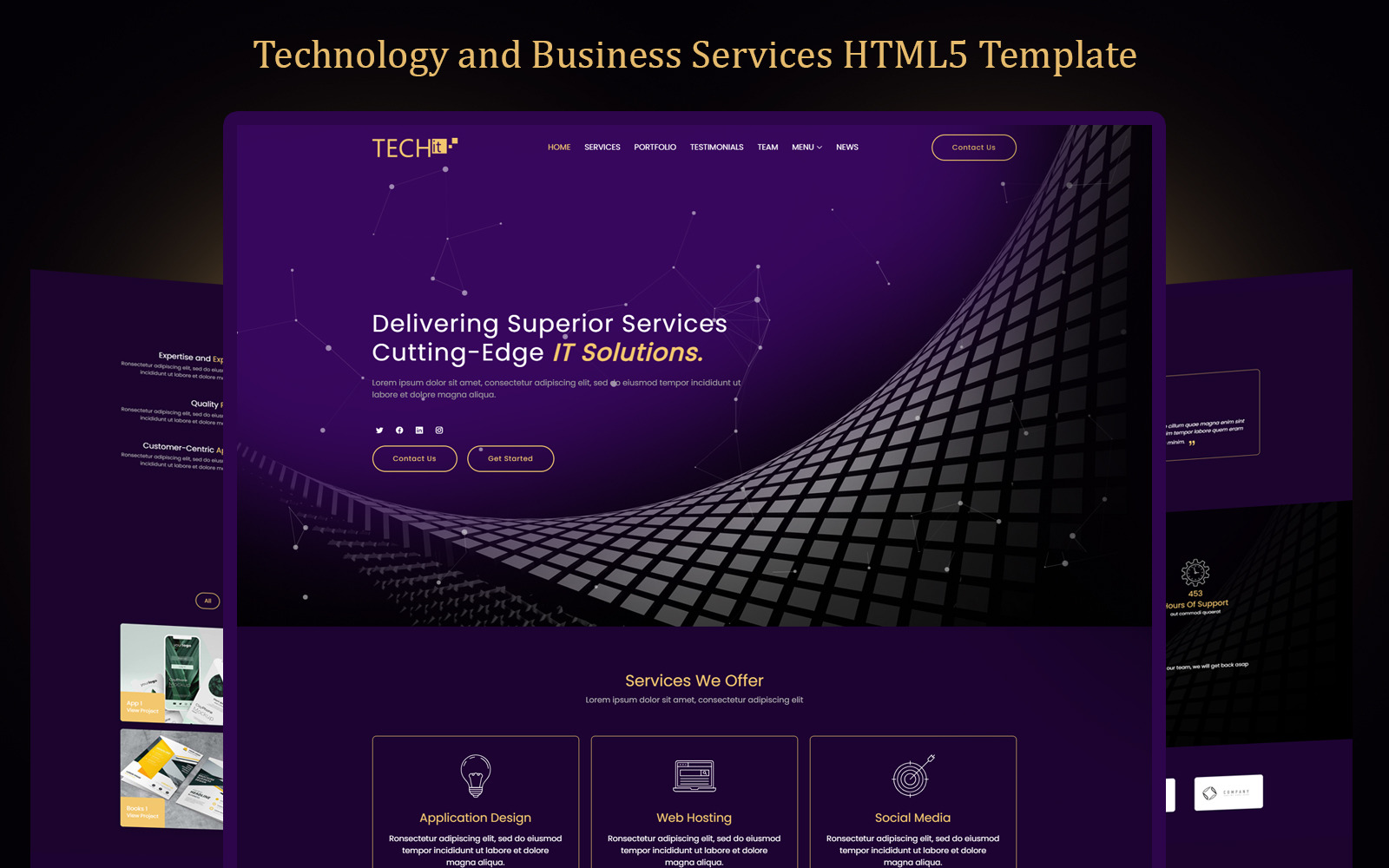 Tech IT - Technology and Business Services Multipurpose Responsive ...