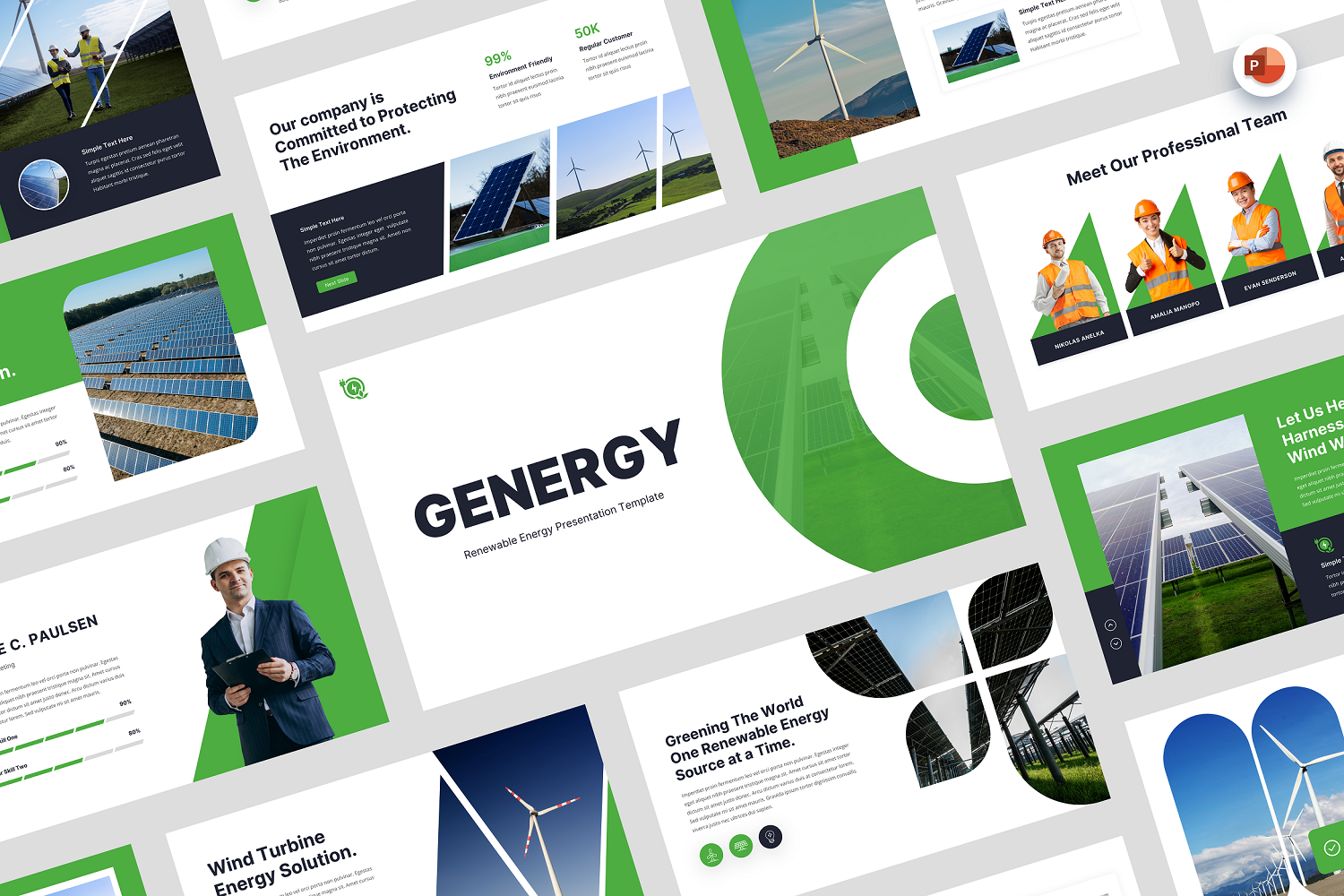 Genergy- Renewable Energy Powerpoint Template