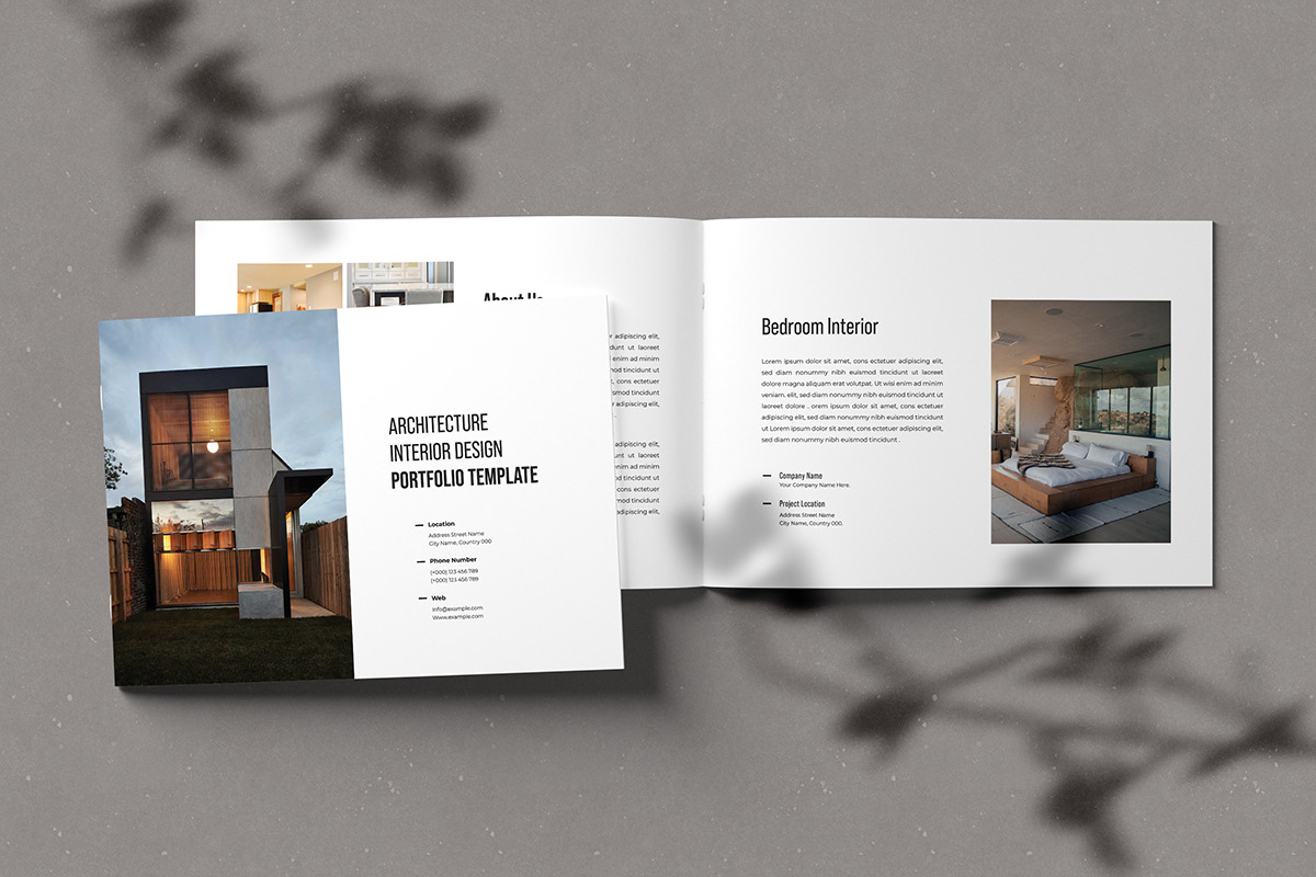 Architecture Interior Portfolio Template - TemplateMonster