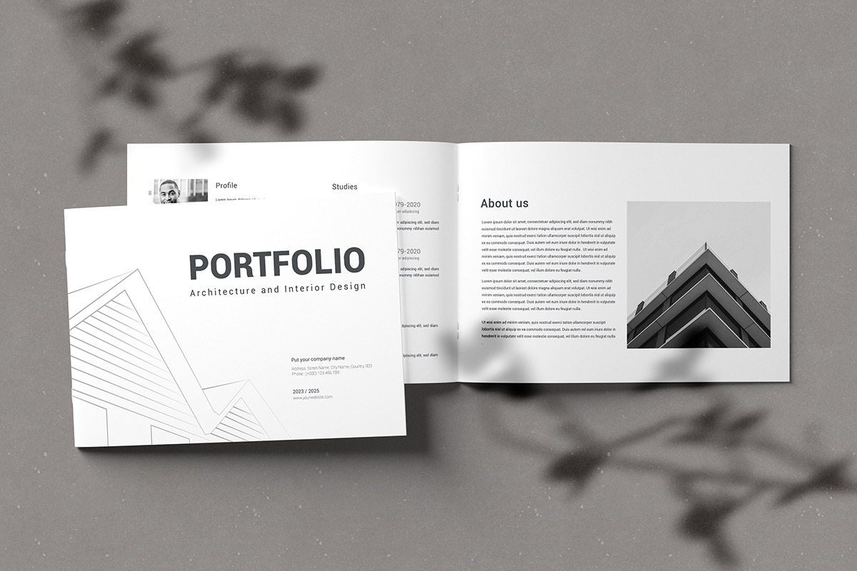 Architecture Portfolio Layout Template - TemplateMonster