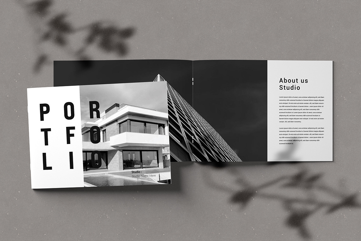 Horizontal Portfolio Layout Design #340244 - TemplateMonster