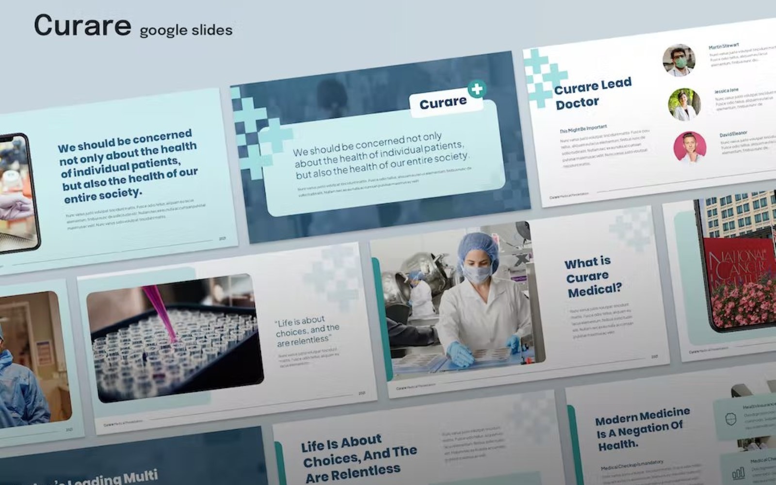 Curare Medical Template Google Slides - TemplateMonster
