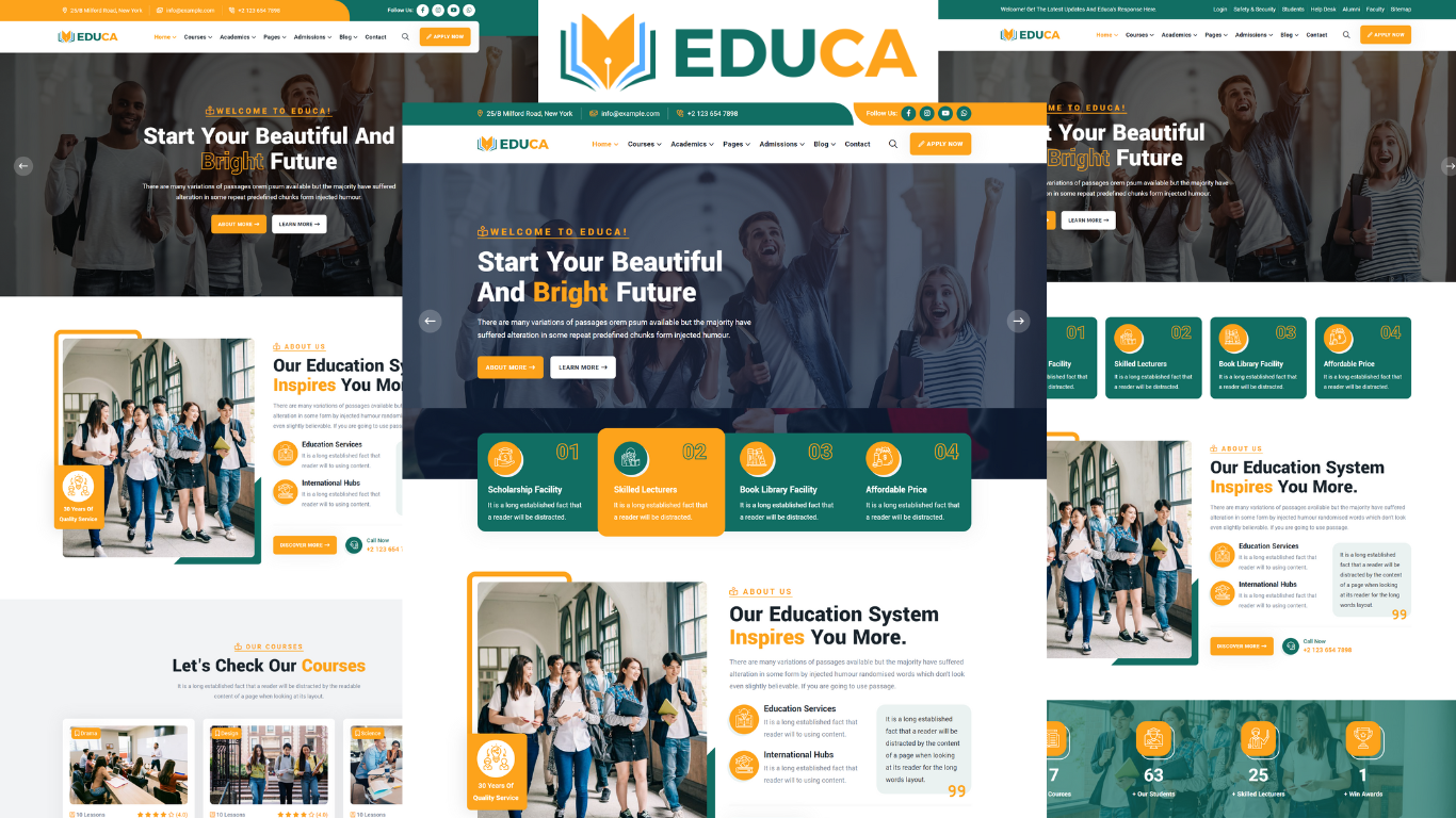Educa - School, College, University And Courses HTML5 Template