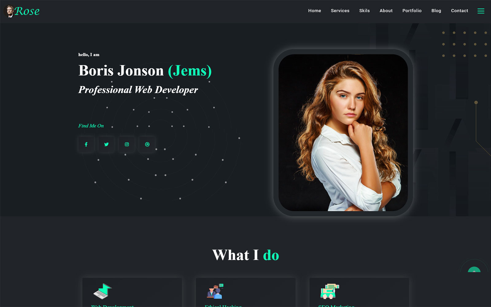 CV Personal Portfolio HTML5 Template - TemplateMonster