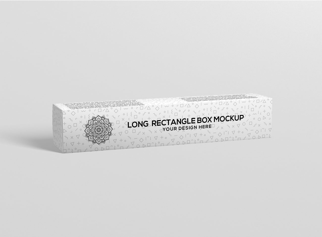 Long Rectangle Packaging Box Mockup #341290 - TemplateMonster