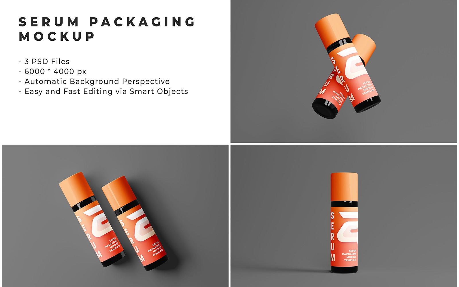Serum Packaging Mockup Template #341922 - TemplateMonster