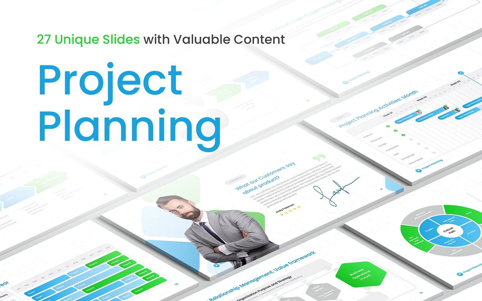 Project Planning for Google Slides #342078 - TemplateMonster
