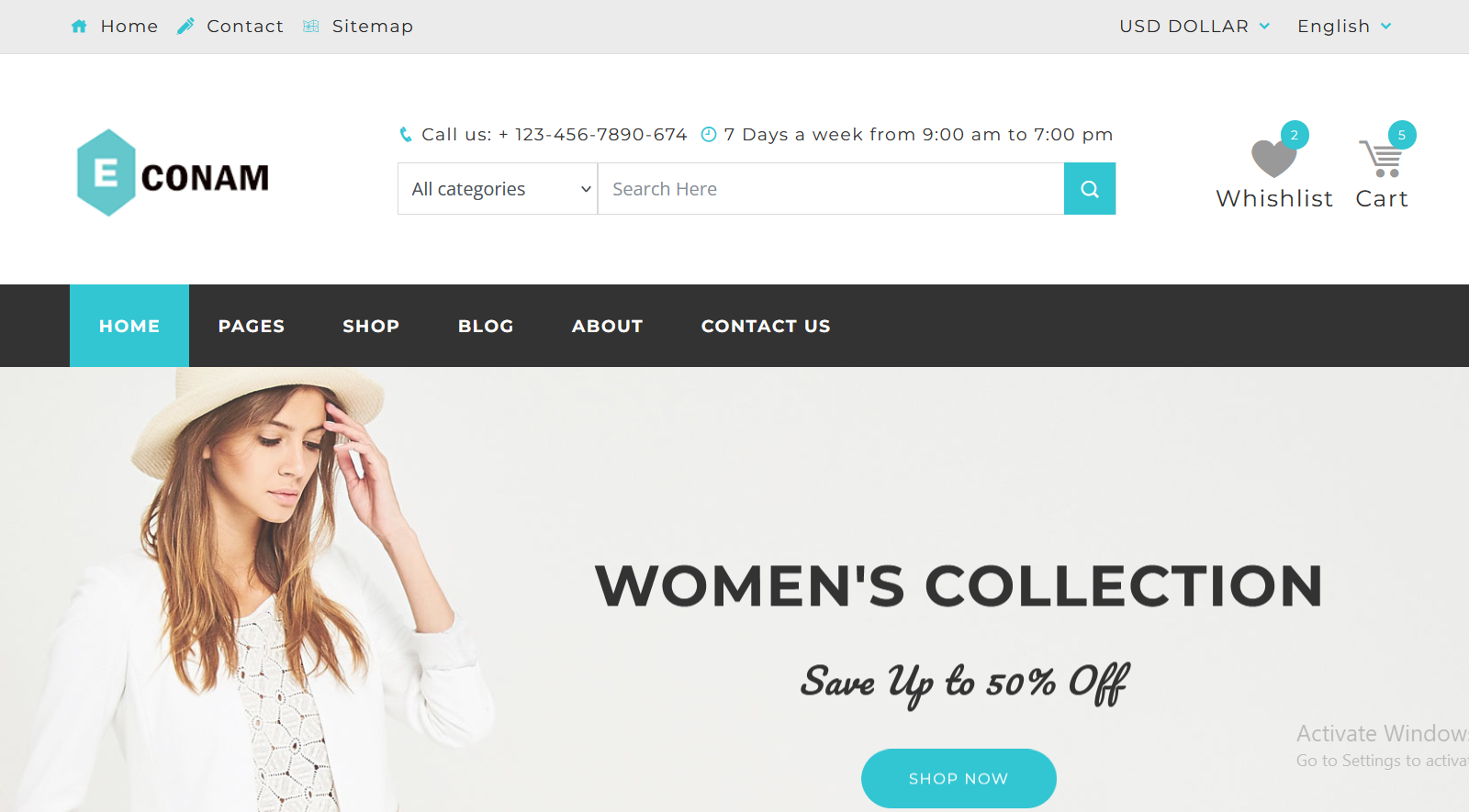 Econam - Responsive Ecommerce Html5 Template