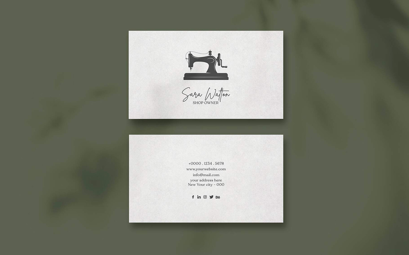 Tailor Shop Business Card Template 2 - TemplateMonster