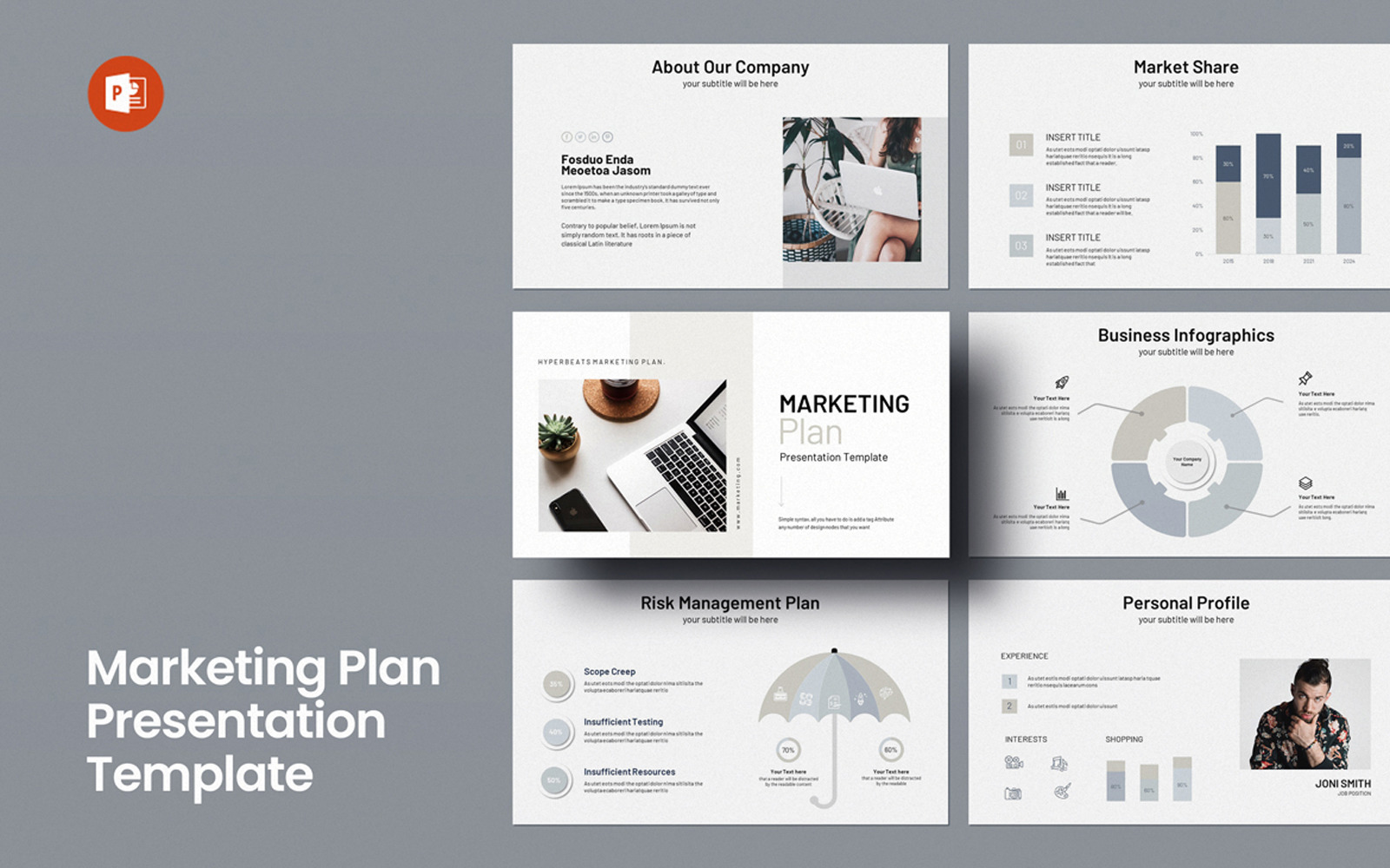 Marketing Plan Layout Template #342462 - TemplateMonster