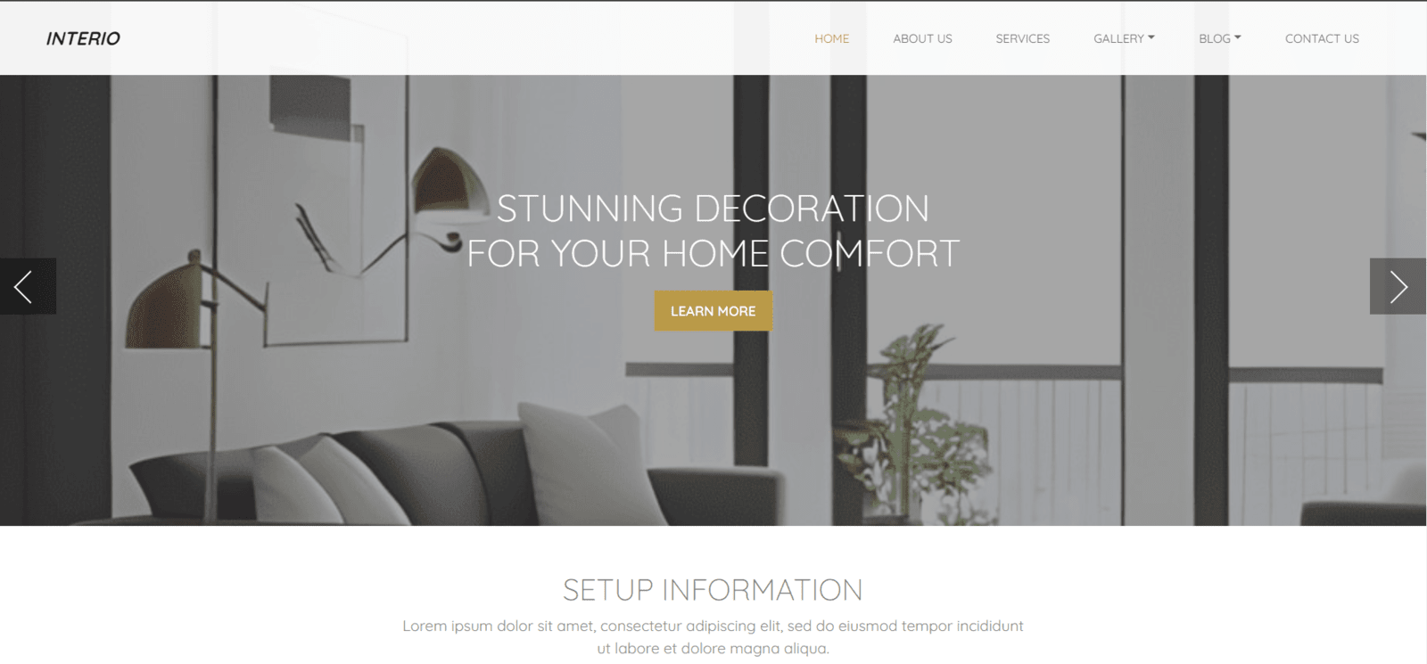 INTERIO - Interior Designer HTML Template - TemplateMonster
