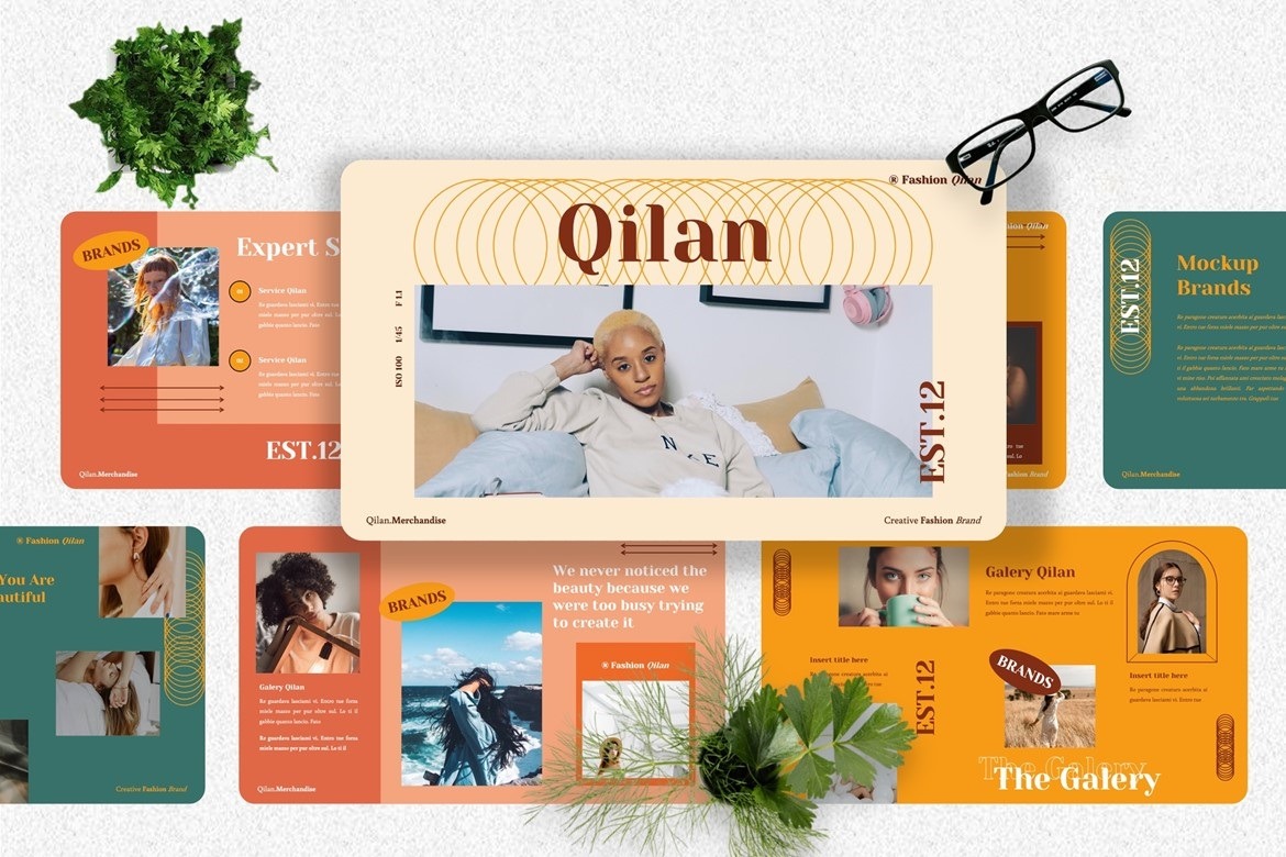 Qilan - Fashion Creative Powerpoint Template