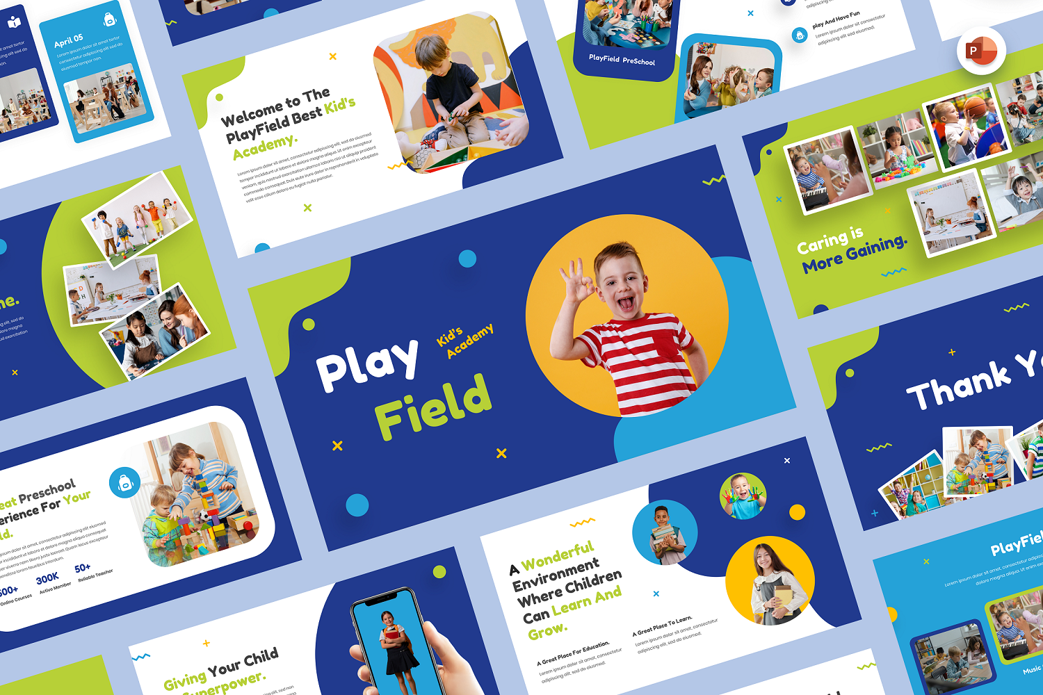 PlayField - Kid's Academy & PreSchool PowerPoint Template