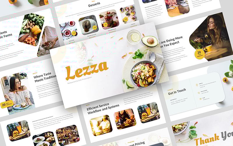 Lezza - Plantilla de PowerPoint para restaurante y cafetería