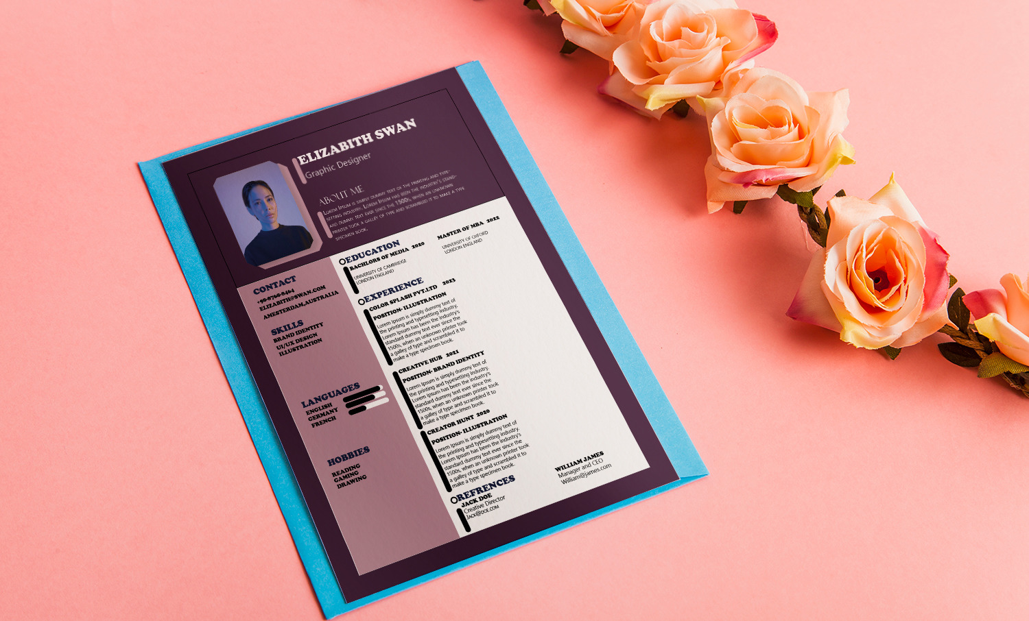 A professional resume for females #346713 - TemplateMonster