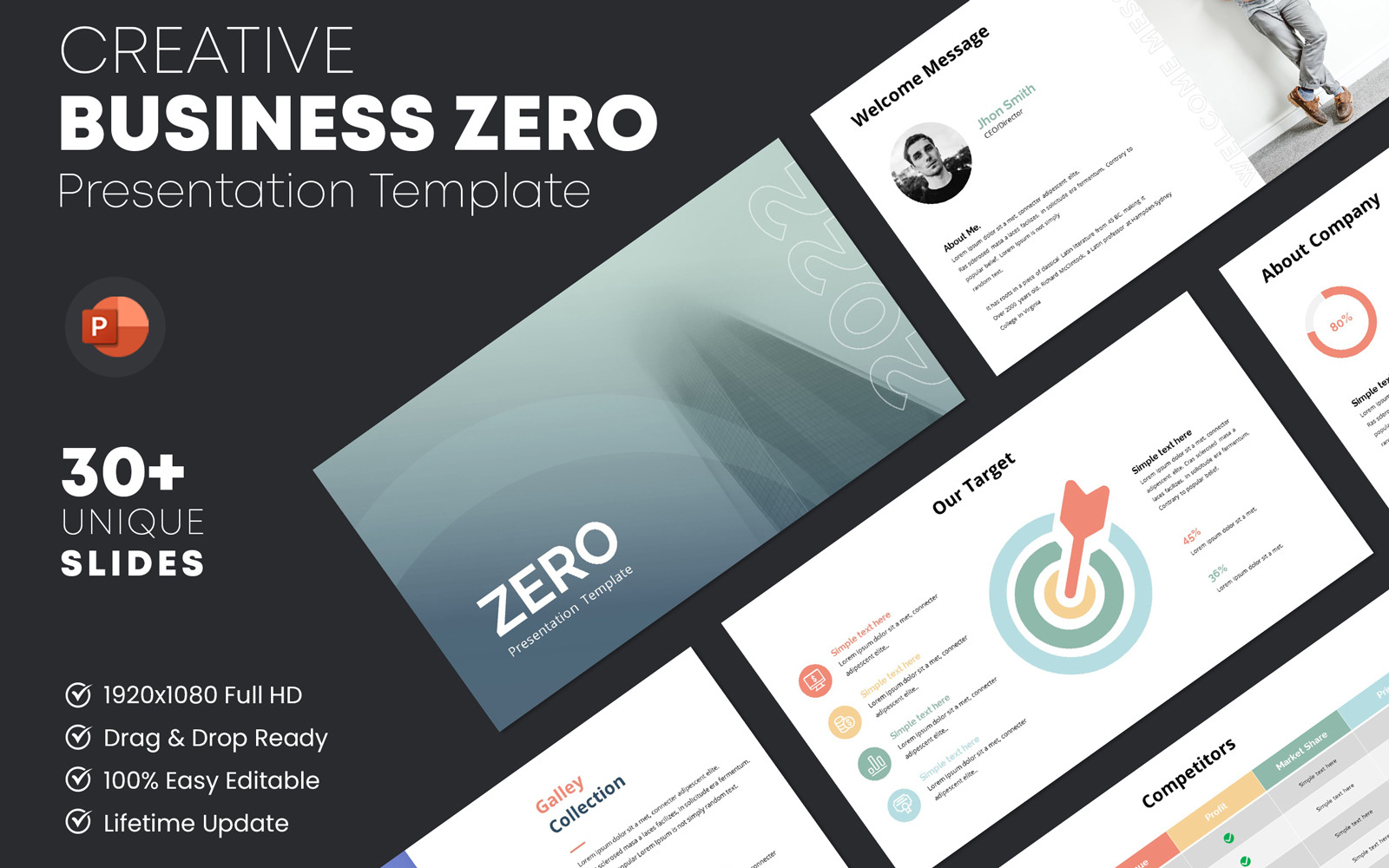 Zero - PowerPoint Presentation Template - TemplateMonster