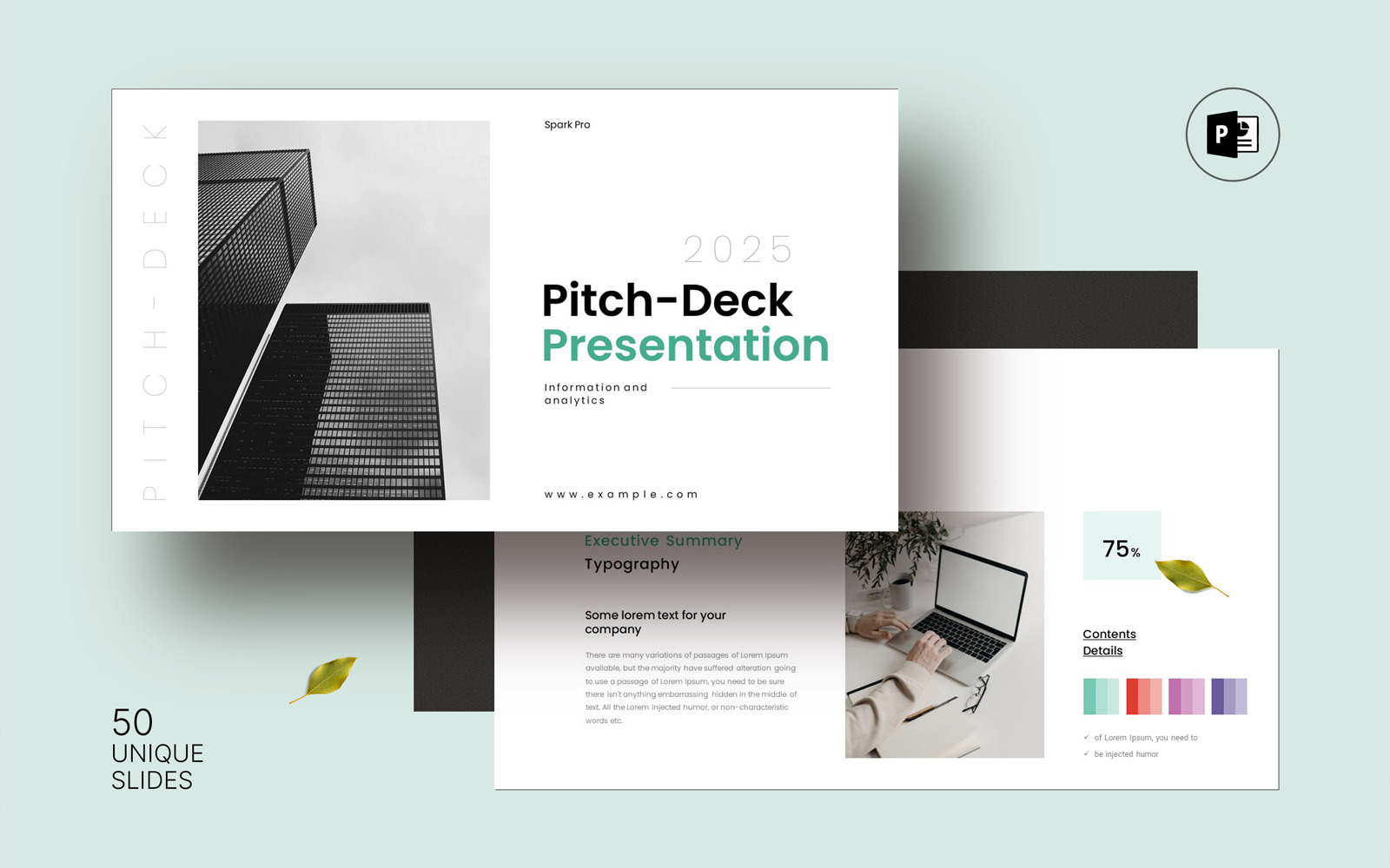 Pitch-Deck Presentation Layout #349958 - TemplateMonster