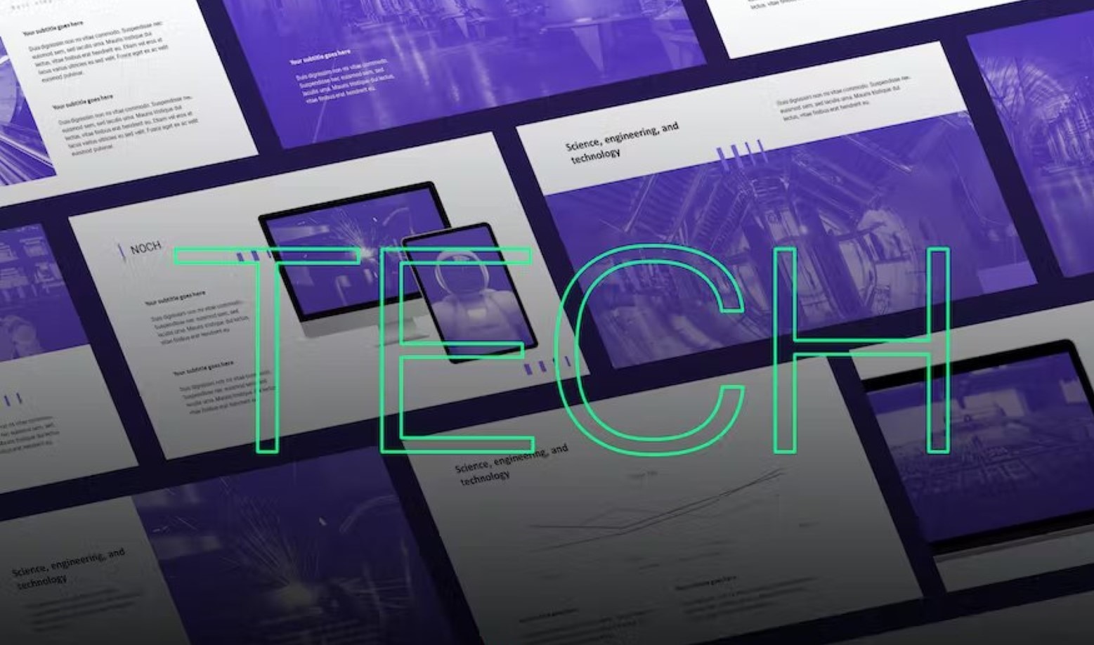 Noch - Tech Business Powerpoint Template - TemplateMonster