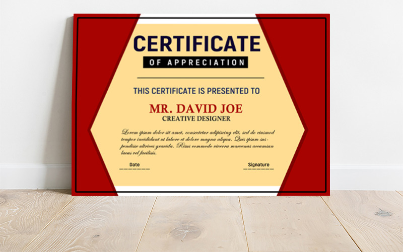 Academic achievement Completion Design Template