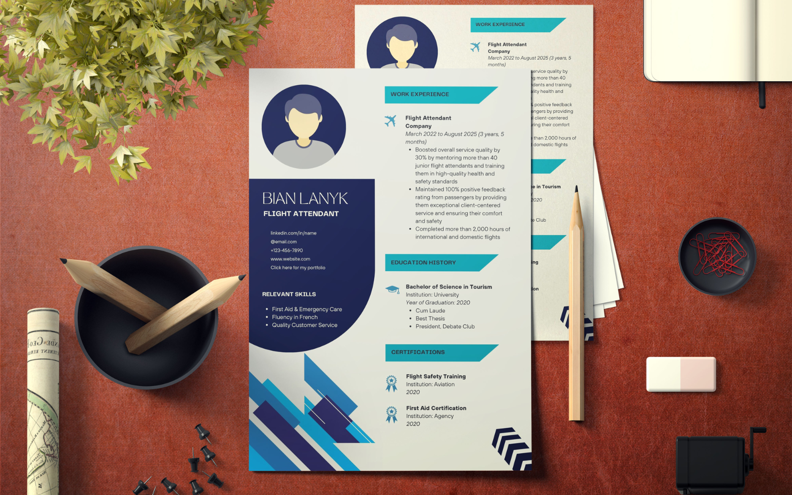 Aviation Industry Resume CV #353381 - TemplateMonster