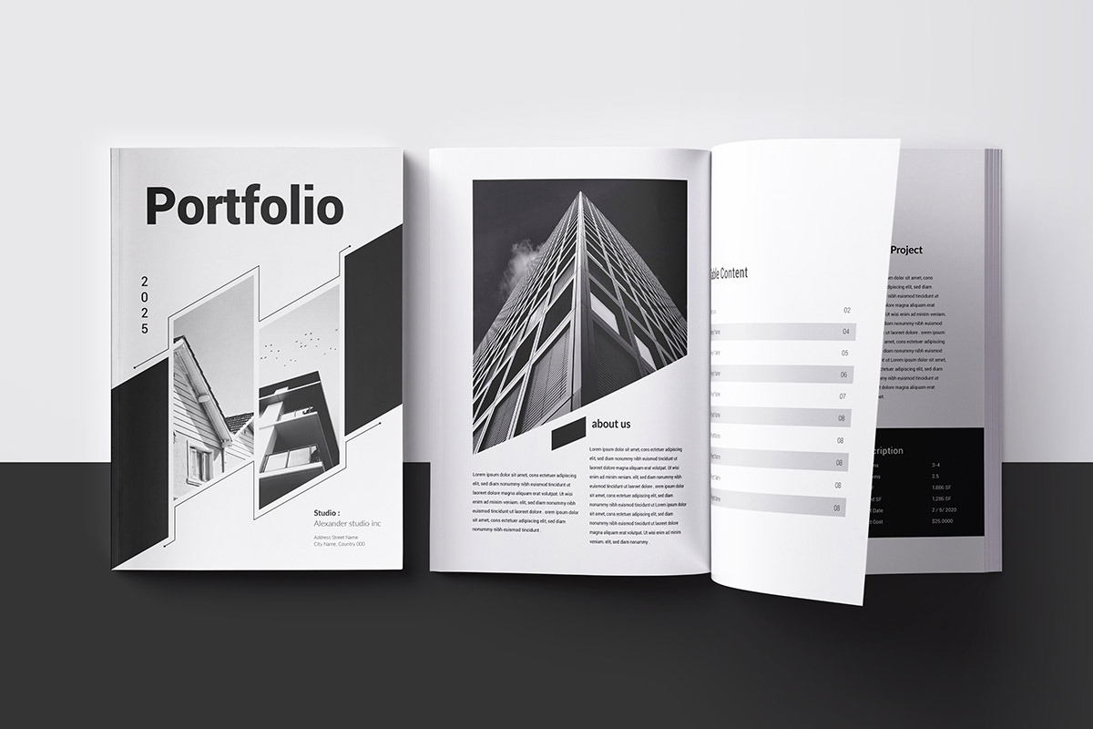 Architecture Interior Portfolio Layout Design