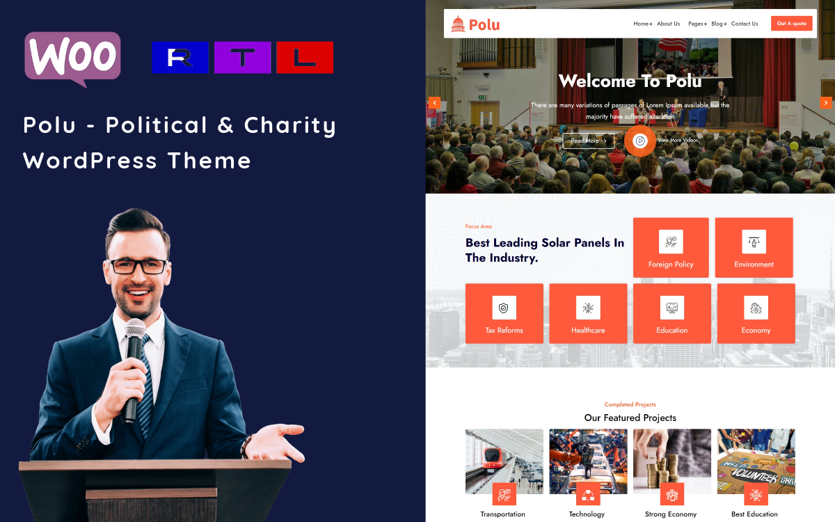 Polu - Political Party WordPress Theme - TemplateMonster