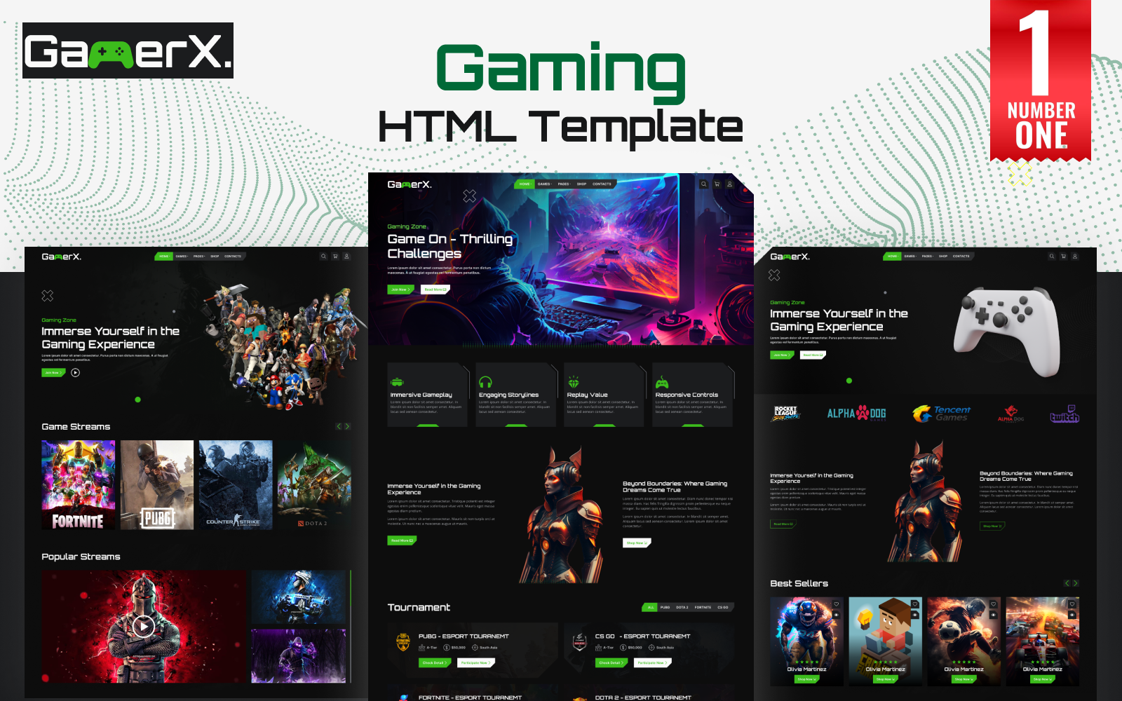 GamerX – Multipurpose Gaming HTML Template | Game Store | Gamers ...